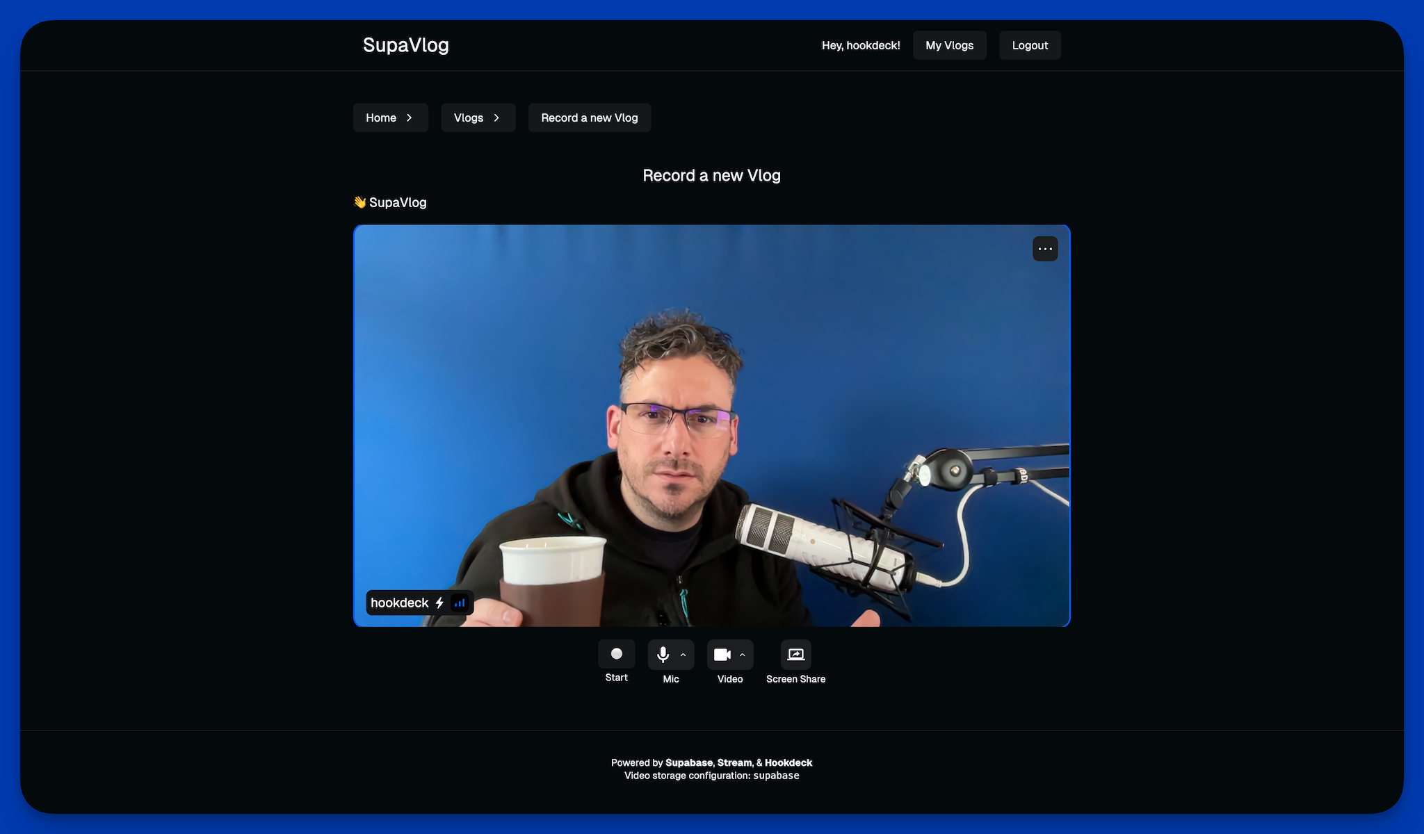 SupaVlog - Vlog Application Starter Kit